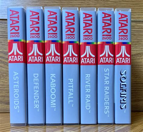 Pick Any Title Atari Vcs 2600 New Clear Universal Game Cases No