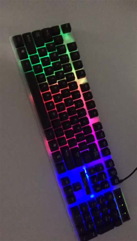 Usb Backlight Cracked Gaming Keyboard Wired Gamer Teclado Gk6809 Buy Backlit Keyboard Computer