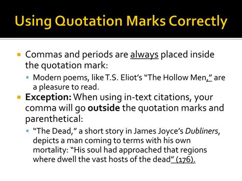 Do Commas Go Inside Quotation Marks Mla At Dylan Schmella Blog