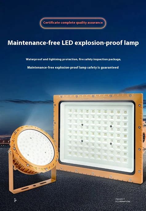 Iecex Ul Atex Ip66 Wf1 100w 200w 300w Customizable Led Explosion Proof