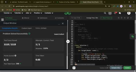 Problemsolvingjourney Gfg160 Codeeveryday Geekstreak2024 Geeksforgeeks Samiran Chakraborty