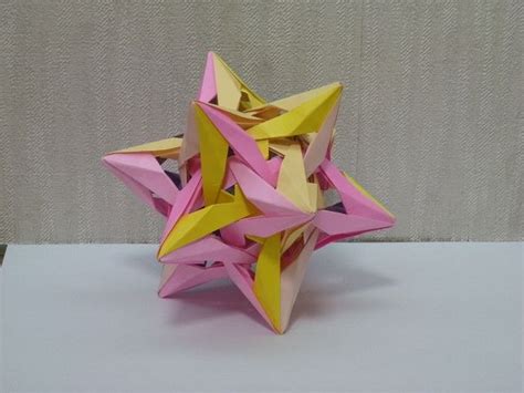 Small Stellated Dodecahedron Dodecahedron Origami Kirigami