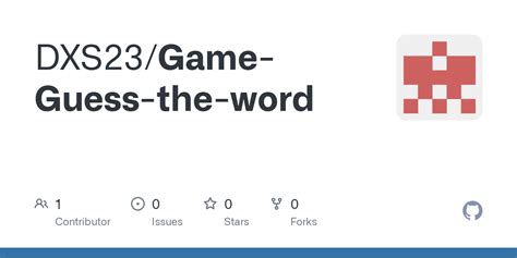 Github Dxs23game Guess The Word