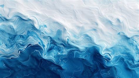 Aqua Teal Abstract Waves Fluid Art And Nature Inspired Design Stock Illustration Illustration