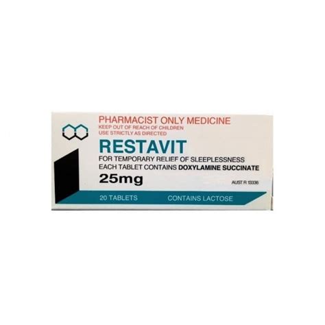 Shop Restavit 20 Tablets 25mg S3 Online