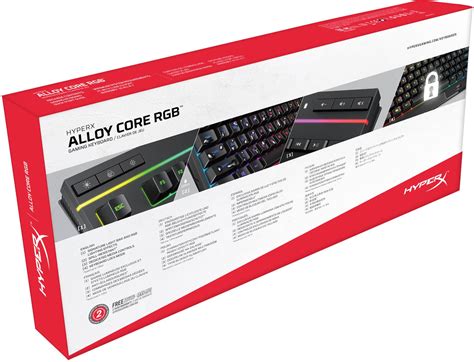 Questions And Answers Hyperx Alloy Core Full Size Wired Gaming Membrane Keyboard With Rgb