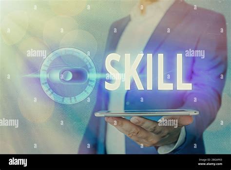 Handwriting Text Skill Conceptual Photo Ability To Use One S Is Knowledge Effectively And