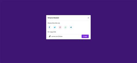Bootstrap 5 Share Modal With Copying Link Artofit