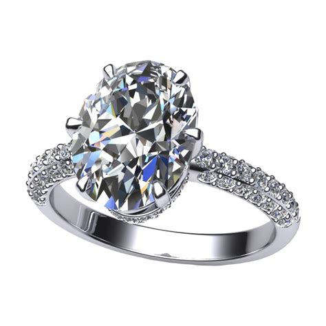 Diamond Pave Ring Setting With Hidden Halo I Do By Rafka