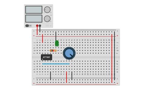 Circuit Design Attiny Analog Pwm Tinkercad