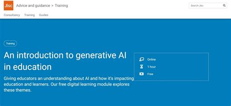 Explore Our Updated Online Learning Module An Introduction To Generative AI In Education