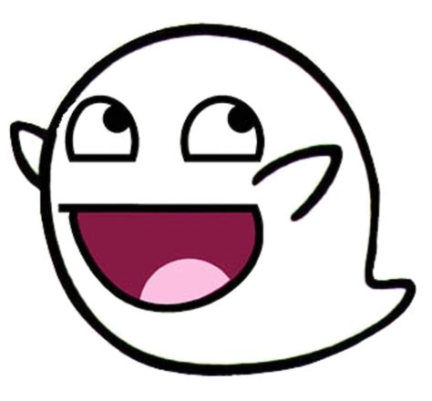 Awesome Face Epic Smiley Boo By Icekong Redbubble