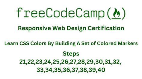 Freecodecamp Responsive Web Design Certification Learn Css Colors Mcs