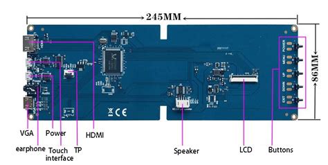 Raspberry Pi IPS Capacitive HDMI TFT Module HDMI VGA USB Interface TFT OLED