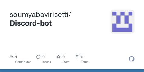 GitHub Soumyabavirisetti Discord Bot