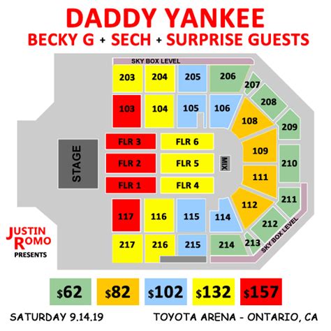 Toyota Arena Ontario Seating Chart