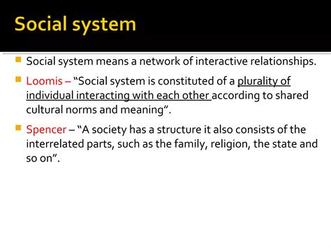 Social Organisation And Social System Ppt