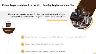 Kaizen Implementation Roadmap PowerPoint Presentation And Slides SlideTeam