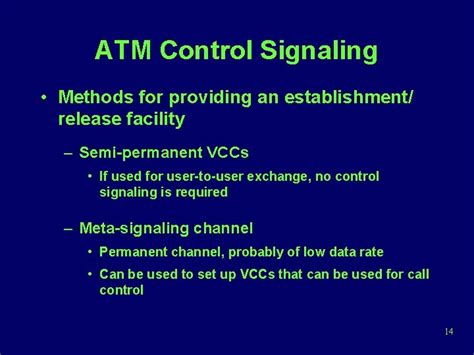 Chapter 12 Atm Protocol Architecture Atm Logical Connections