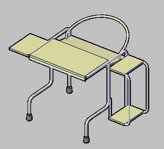Computer Table In DWG 61 18 KB CAD Library