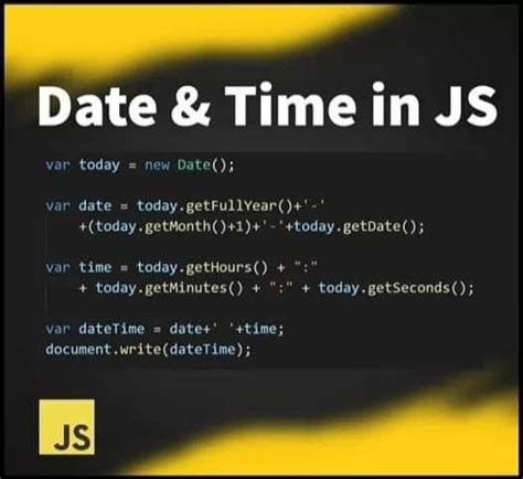Javascript Date And Time Learn Computer Coding Javascript Methods