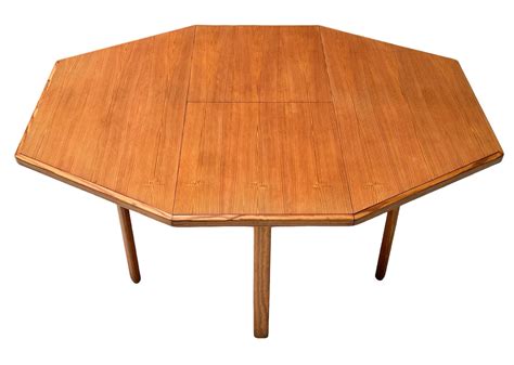 French Pine Mid Century Modern Extendable Dining Room Table 1970s For
