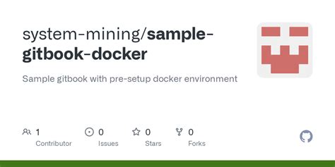 Github System Miningsample Gitbook Docker Sample Gitbook With Pre