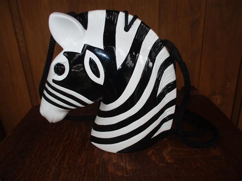 Vintage Authentic Timmy Woods Hand Carved Wood Zebra Gem