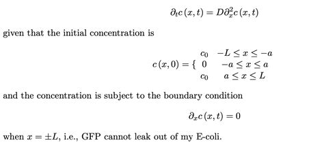 Solved Ətc x t DƏ c x t given that the initial Chegg com