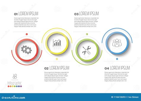Timeline Workflow Annual Report Strategy Stock Vector Illustration Of Line Elements