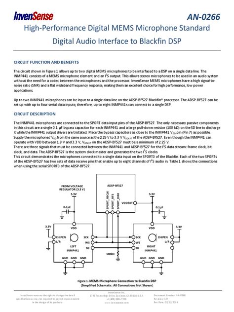 high performance digital mems microphone standard pdf microphone