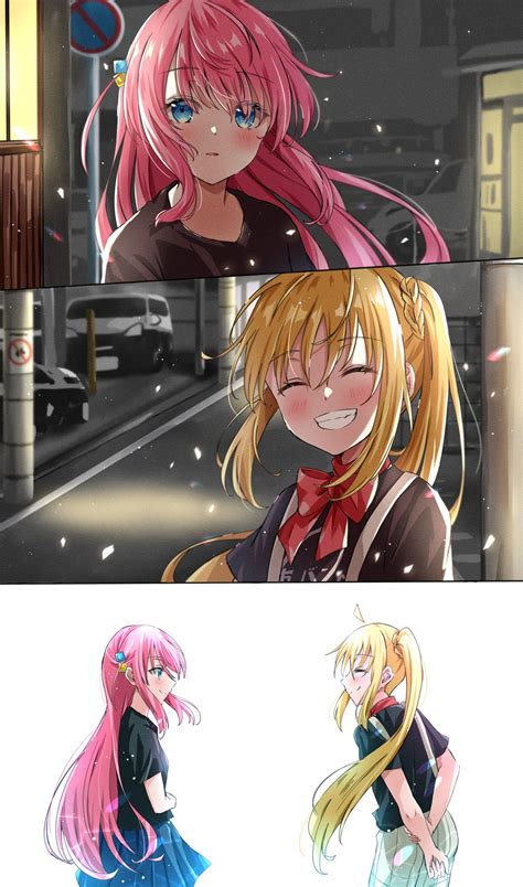 Gotoh Hitori And Ijichi Nijika Bocchi The Rock Drawn By Kikugawa Roku Danbooru