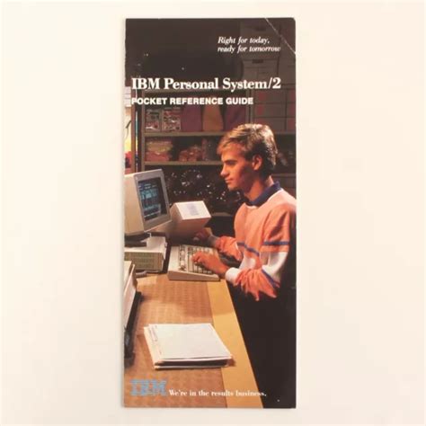 Vintage Ibm Personal System2 Pocket Reference Guide B2b Fold Out