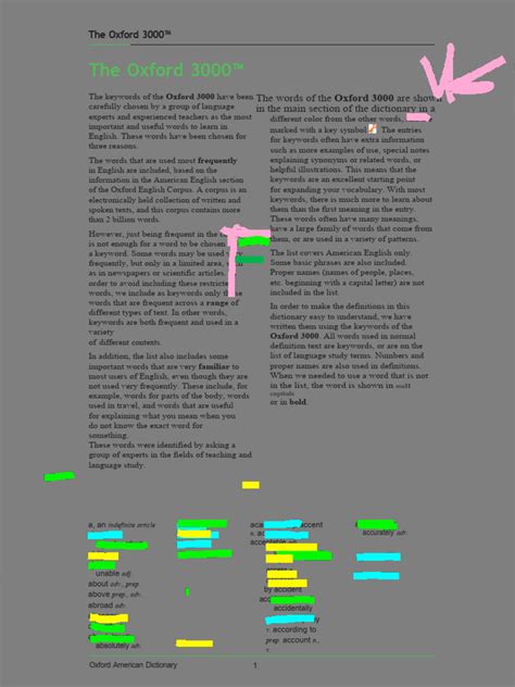 The Oxford 3000 | PDF | English Language | Reserved Word