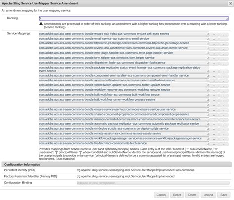 Solved Usage Of Apache Sling Service User Mapper Service Adobe
