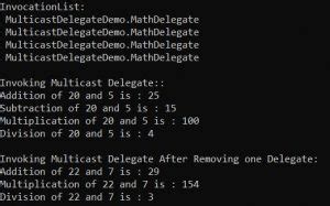 Multicast Delegates In C With Examples Dot Net Tutorials