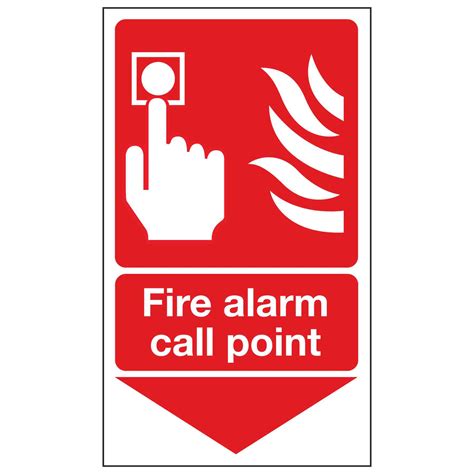 Fire Alarm Call Point Arrow Down Linden Signs And Print