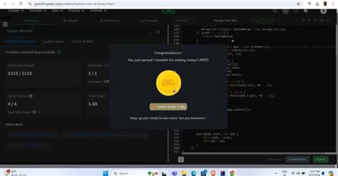 Completed Problem Of The Day On Geeksforgeeks Shubhangi Srivastava