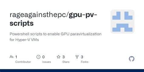 Github Rageagainsthepcgpu Pv Scripts Powershell Scripts To Enable Gpu Paravirtualization For
