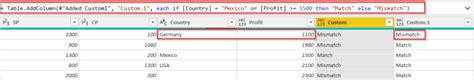 Power Query Add Column If Statement
