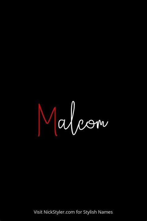 Malcom Name For Instagram Stylish Name Names