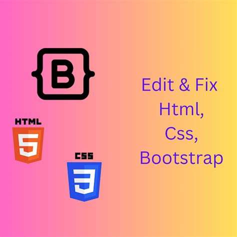Edit Or Fix Html Css And Bootstrap Code By Lamiasyeda Fiverr