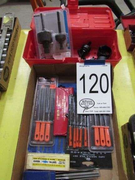 Box Of Needle Files And Asstd Tools Mcpherson Auction And Realty