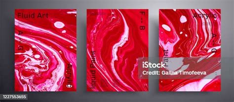 추상 벡터 포스터 현대 유체 예술 커버의 컬렉션 디자인 커버 초대 전단지 등에 적용되는 예술적 배경 분홍색 빨간색 및 흰색 특이한 창조적 인 표면 템플릿 가리기에 대한 스톡