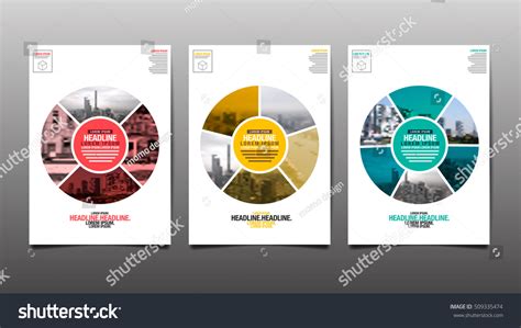 Poster Flyer Template Circle Abstract Background Stock Vector Royalty Free 509335474