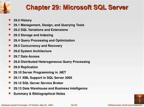 Ppt Chapter 29 Microsoft Sql Server Powerpoint Presentation Free