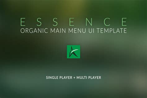 Essence Organic Menu UI GUI Tools Unity Asset Store