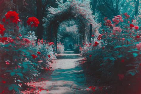 Anaglyph Effect Garden Outdoors Nature Premium Photo Rawpixel