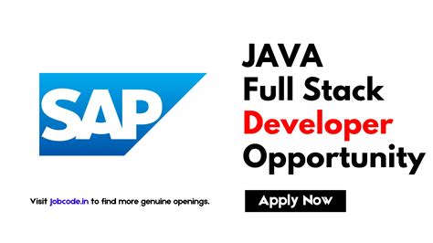 java full stack developer job at sap apply now jobcode