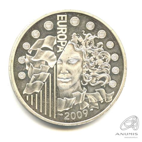 10 евро — 20 лет падению Берлинской стены Коллекционная монета 2009 Франция Лот №1786